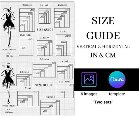 Wall Art Size Guide Vertical And Horizontal Frame Size Comparison Poster Size Guide Frame