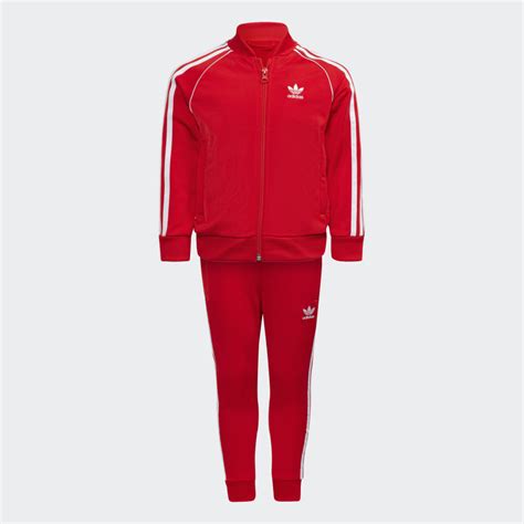 Adidas Adicolor Sst Tracksuit Red Adidas Uk
