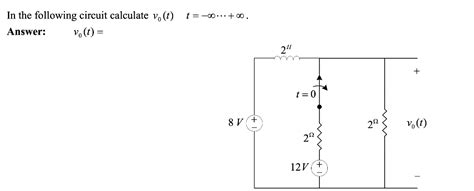 solved in the following circuit calculate v0 t t l