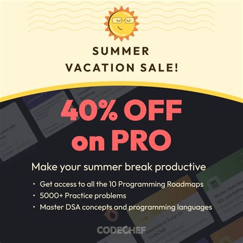 Codechef Pro At The Best Price This Summer Commit To Using Your Time Wisely Learn New Skills
