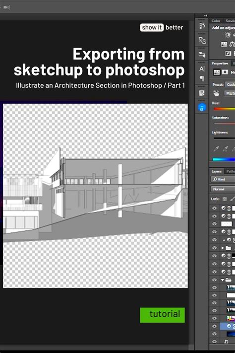 How To Do Diagram Projections In Photoshop Architecture Arch