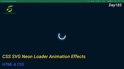 Css Svg Neon Loader Animation Effects Youtube