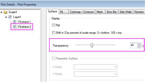 Help Online Tutorials Creating Intersecting Surface Plots From