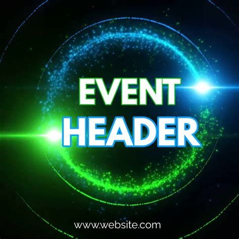 Event Header Video Template Postermywall