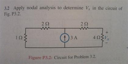 Solved Apply Nodal Analysis To Determine Vx Inthe Circuit Of Chegg