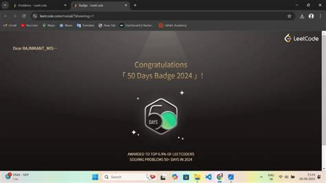 Rajnikant Mishra On Linkedin Leetcode Codingjourney Consistencyiskey
