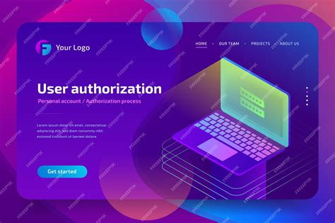 Premium Vector Login Password On Laptop Screen Data Access Biometric Authorization 3d Isometric