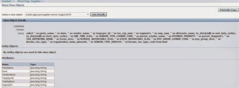 Oracle Fusion Cloud Find Table And View Objects Behind Oaf Page