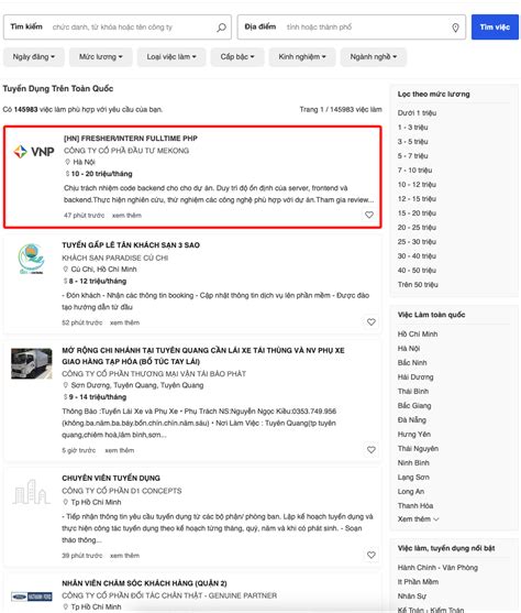 Đăng Tin Tuyển Dụng 123job Vn