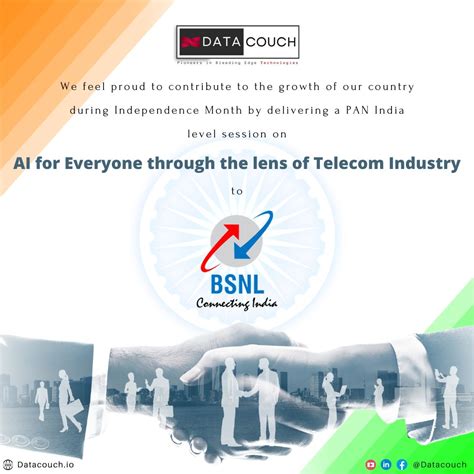 Datacouch On Linkedin India Independenceday Datacouch Bsnl Government Ai Ml Session