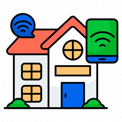 Smart Home House Internet Of Things Iot Icon Download On Iconfinder