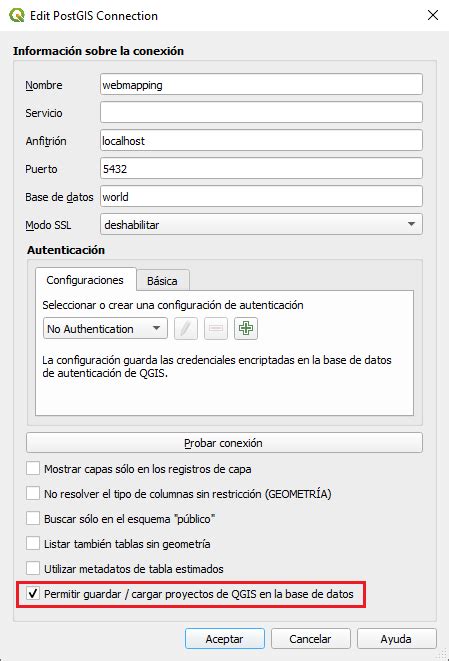 Cómo guardar proyectos de QGIS en PostGIS MappingGIS