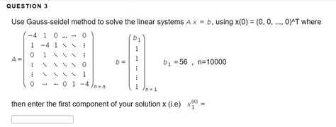 solved use matlab course introduction to numerical