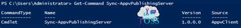 Sync Appvpublishingserver Powershell Cmdlet Toss