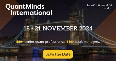 Quantminds On Linkedin Quantminds International Quant Finance Conference
