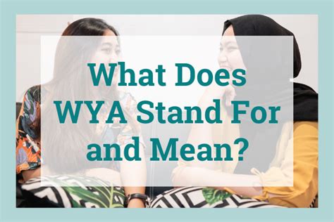 What Does Wya Mean In Texting