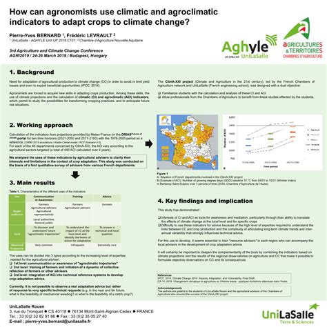 Pdf How Can Agronomists Use Climatic And Agroclimatic Indicators To