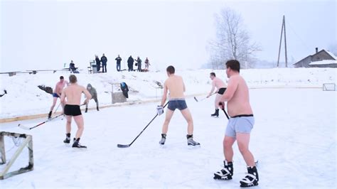 Naked Ice Hockey In Latvia 2018 Youtube