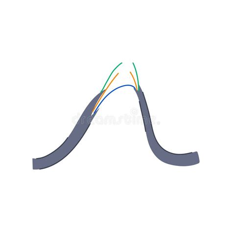 Outage Broken Cable Cartoon Vector Illustration Stock Illustration Illustration Of Wiring