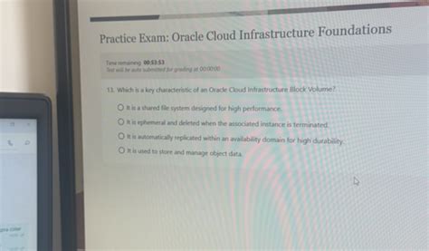 13 Which Is A Key Characteristic Of An Oracle Cloud Infrastructure Block Volume It Is A Shared