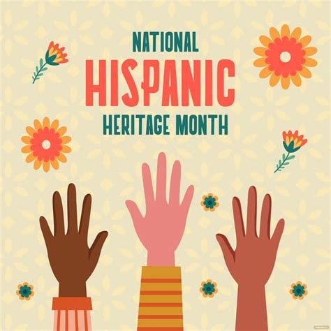 National Hispanic Heritage Month Vector In Psd Illustrator Svg 