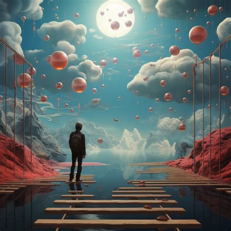 Premium Ai Image Exploring The Boundaries Between Reality And Imagination