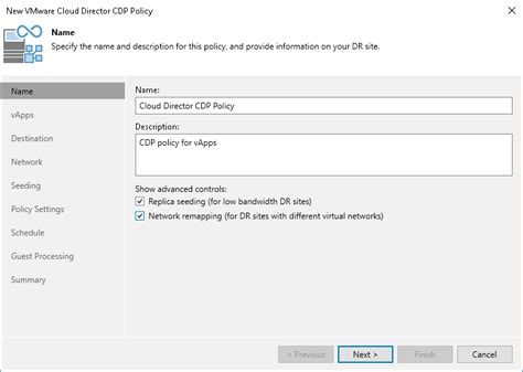 Step 2 Specify Policy Name And Advanced Settings User Guide For