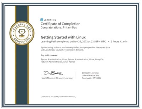 Pritam Das On Linkedin Linkedinlearning Linux Learning Vois
