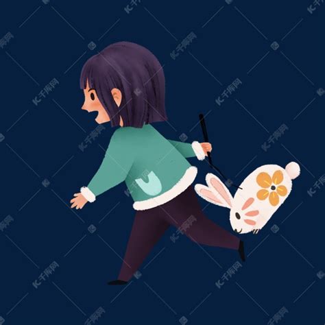 拿灯笼的孩子素材图片免费下载 千库网