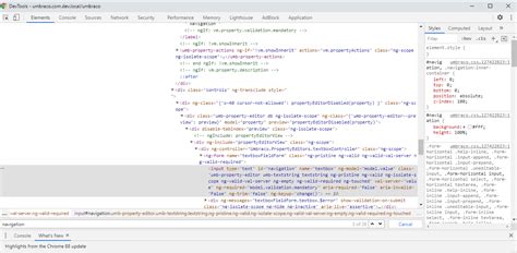 Doc Type Properties With The Alias Navigation Break The Backoffice Ui · Issue 9816 · Umbraco
