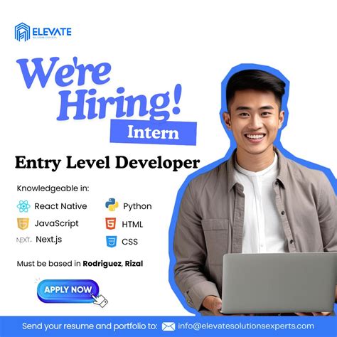 Elevate 🚨 Entry Level Developer Intern Wanted 🚨 Ready To Turn Your Skills Into Real