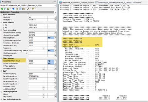 如何了解icm Swmm中使用的单位