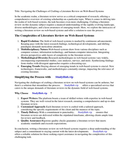 literature review web based systems pdf methodology academic