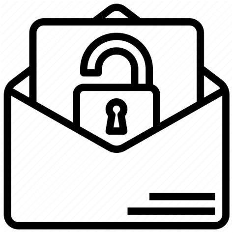 Unlocked Email Unsecure Padlock Communications Mail Icon Download On Iconfinder