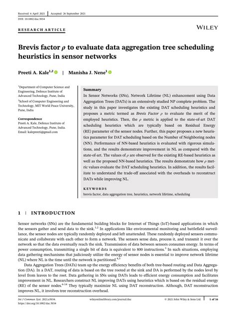 Brevis Factor ρ To Evaluate Data Aggregation Tree Scheduling Heuristics