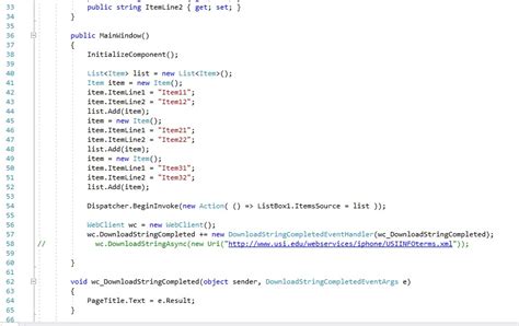 using c mainwindow xaml cs