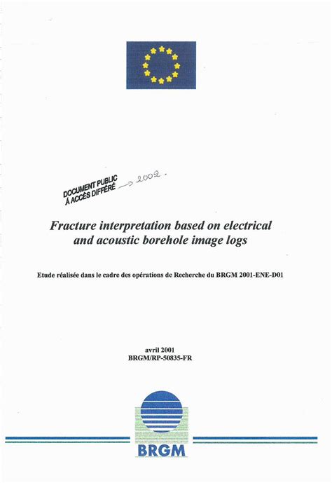 Pdf Fracture Interpretation Based On Electrical And Acoustic Borehole