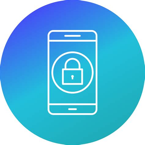 Lock Mobile Application Vector Icon 353309 Vector Art At Vecteezy