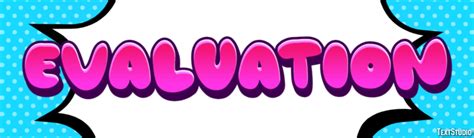 Evaluation Text Effect And Logo Design Word