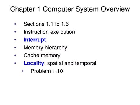 Ppt Chapter 1 Computer System Overview Powerpoint Presentation Free