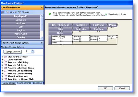 Advanced Row Layouts Part 1 Of 2 Infragistics Windows Forms Help
