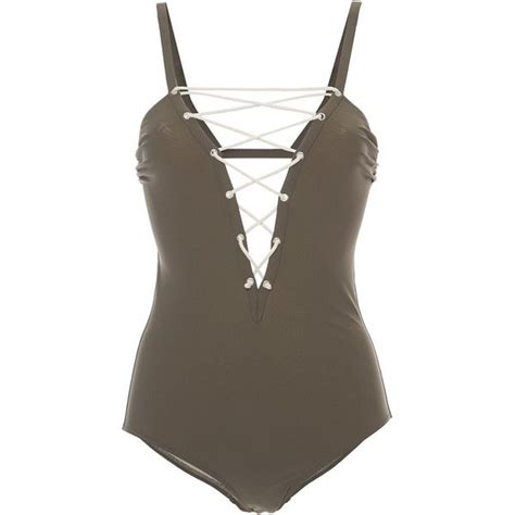 Zeus Dione Patmos Lace Up One Piece Swimsuit