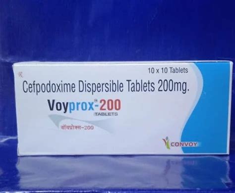 Cefpodoxime 200mg Dispersible Tablets Packaging Size 10x10 At ₹ 260