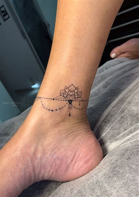 Tatuagem Tornozeleira Marcelanevestattoo En 2023 Tatouage Bracelet