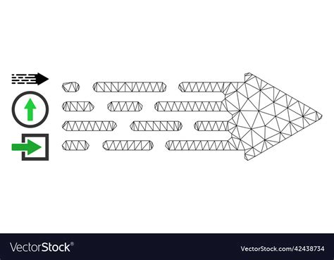Web Network Transition Arrow Icon Royalty Free Vector Image
