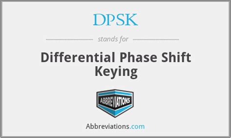 dpsk differential phase shift keying