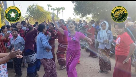 တိုက်ပွဲပြန် Pdf များကို ဒေသခံပြည်သူများက အိုးစည်ဒိုးပတ် အကများဖြင့်ပါ ဆိုကြို စစ်ကောင်စီတပ