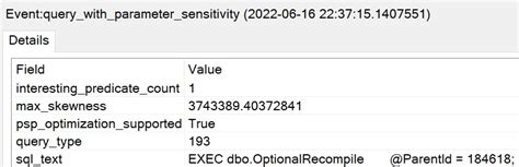 Sql Server 2022 Parameter Sensitive Plan Optimization Extended Events Related To Psp Darling Data