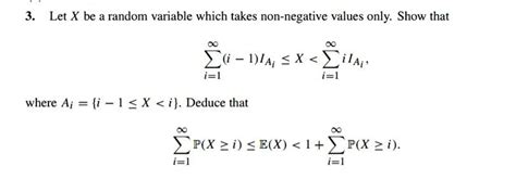 Solved Let X Be A Random Variable Which Takes Chegg