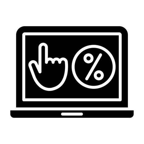Click Through Rate Icon Style Vector Art At Vecteezy